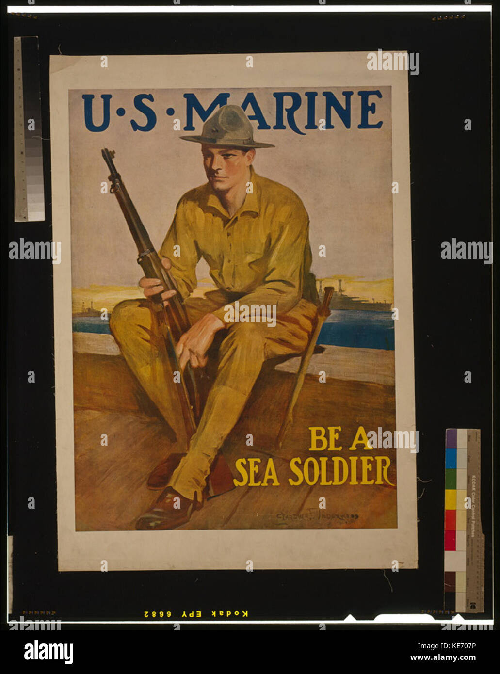 U.S. Marine Be a sea soldier LCCN2002722584 Stock Photo - Alamy