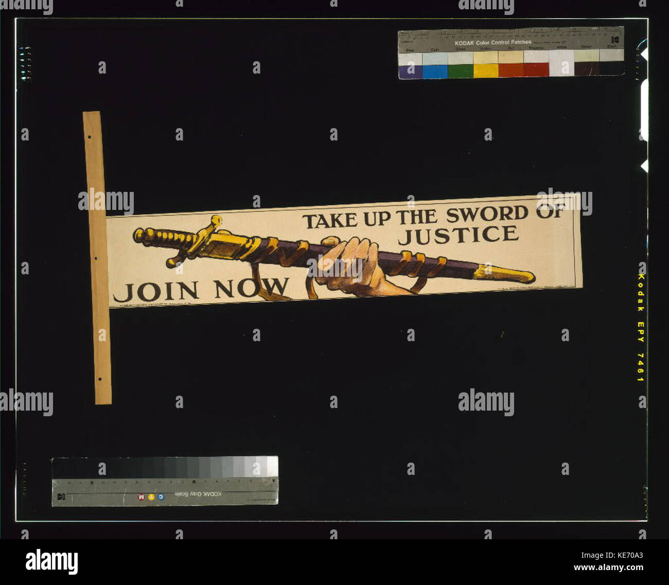 Take up the sword of justice. Join now LCCN2003663185 Stock Photo - Alamy