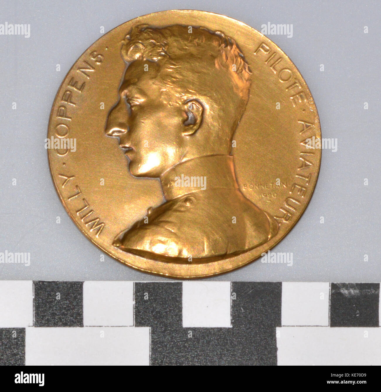 Willy Coppens Aviator Medal Given to Charles Lindbergh Stock Photo - Alamy