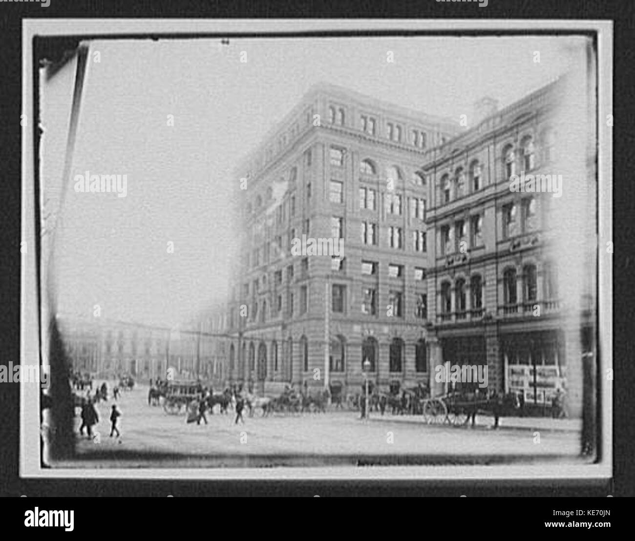 Street view of Mutual Life Insurance of New Zealand building ...