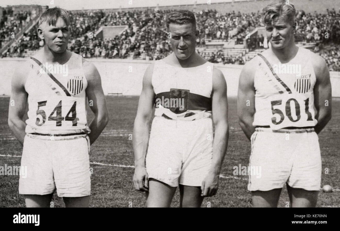 John Kuck, Emil Hirschfeld, Herman Brix 1928 Stock Photo - Alamy