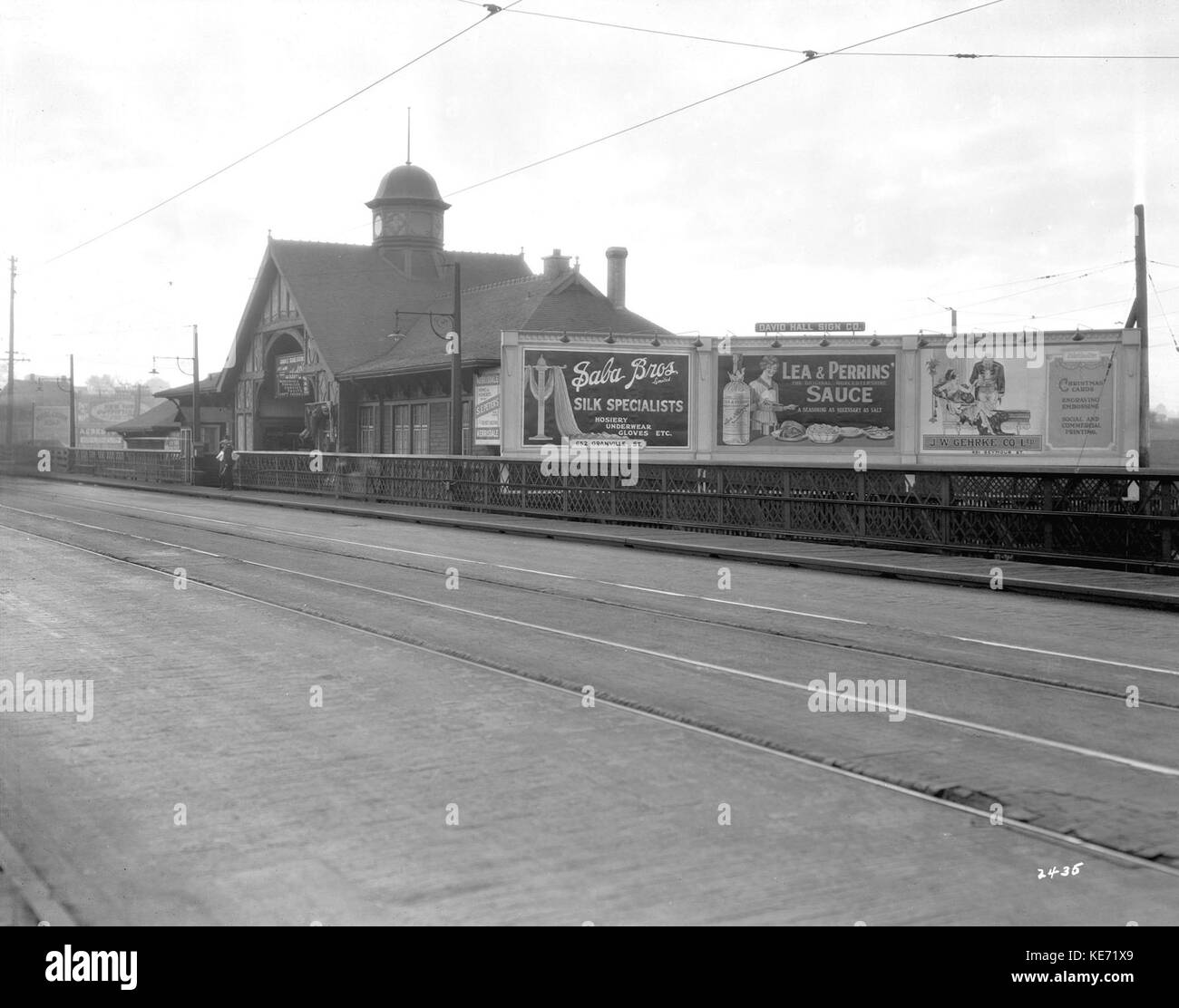 B.C. Electric Lulu Island (Richmond) Interurban tram station on the ...