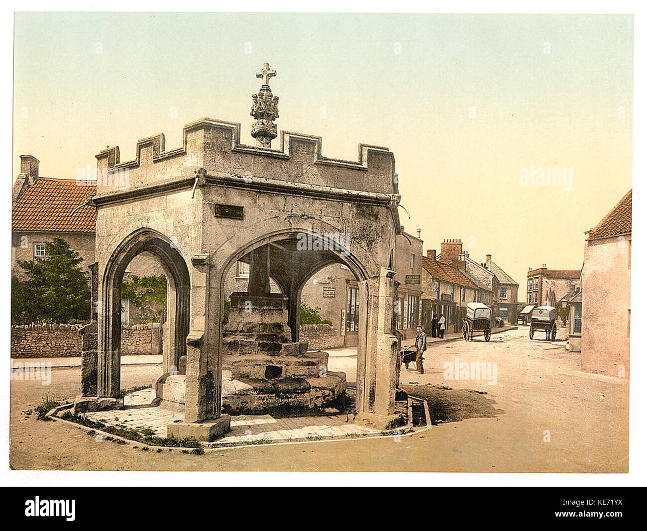 The Cross, Cheddar, England LCCN2002696524 Stock Photo - Alamy