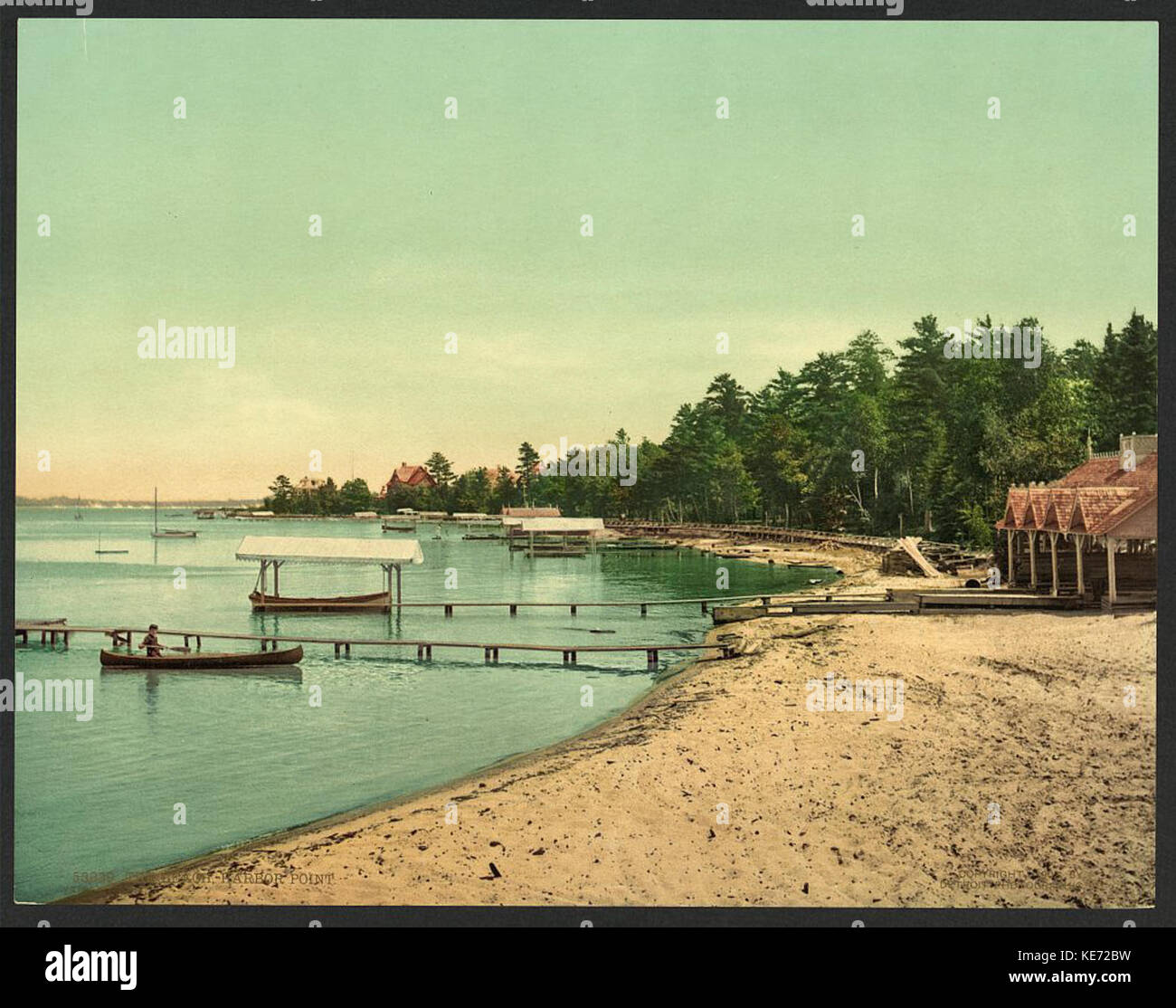 The beach, Harbor Point LCCN2008679581 Stock Photo - Alamy