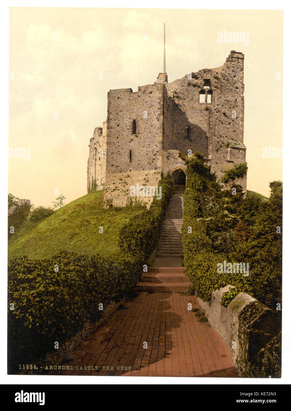 This image showcases The Keep of Arundel Castle in England, a historic ...