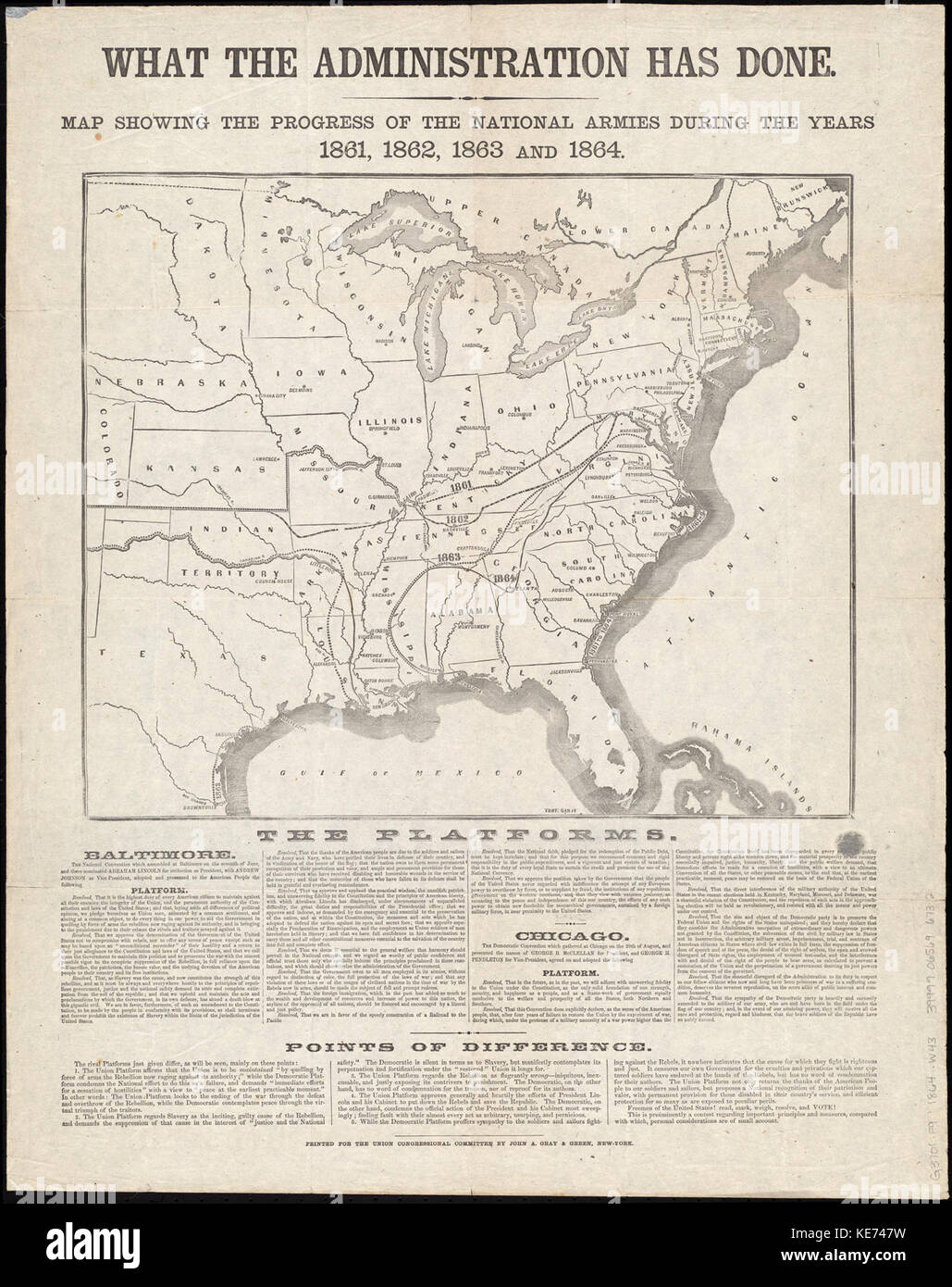 American civil war map 1861 hi-res stock photography and images - Alamy