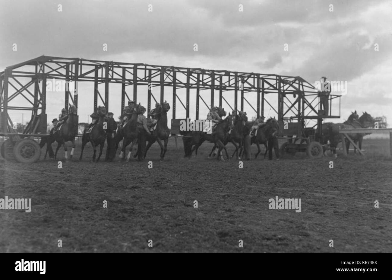 Horse racing track Black and White Stock Photos & Images - Alamy