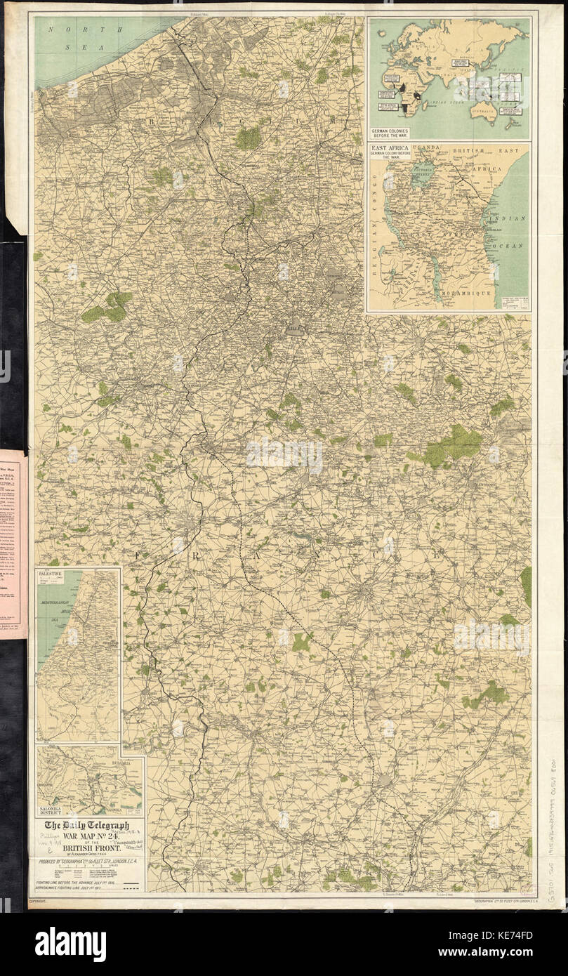 Daily telegraph map hi-res stock photography and images - Alamy