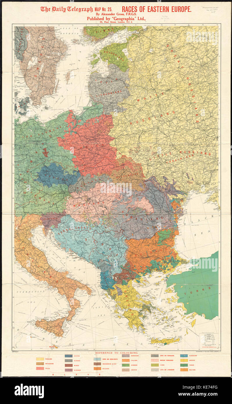 Daily telegraph map hi-res stock photography and images - Alamy