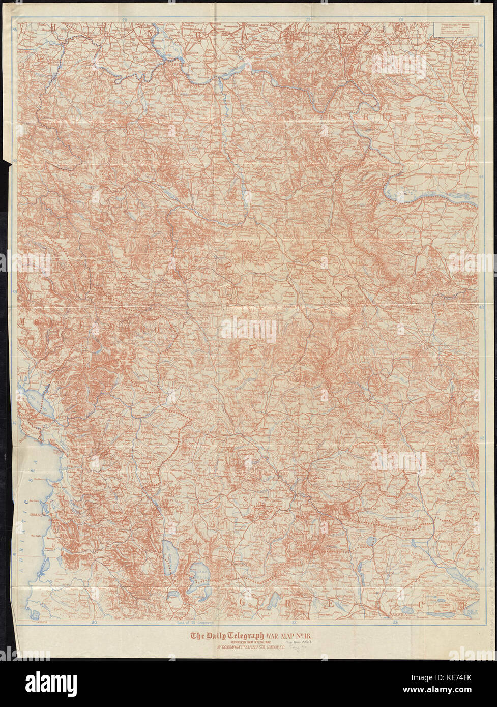 Daily telegraph map hi-res stock photography and images - Alamy