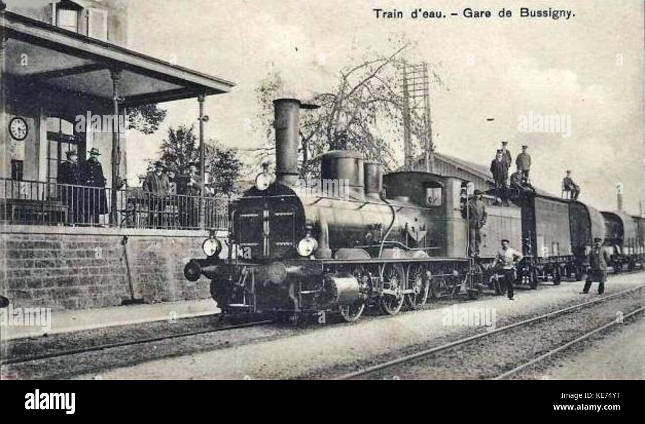 Gare de Bussigny 1900 Stock Photo - Alamy