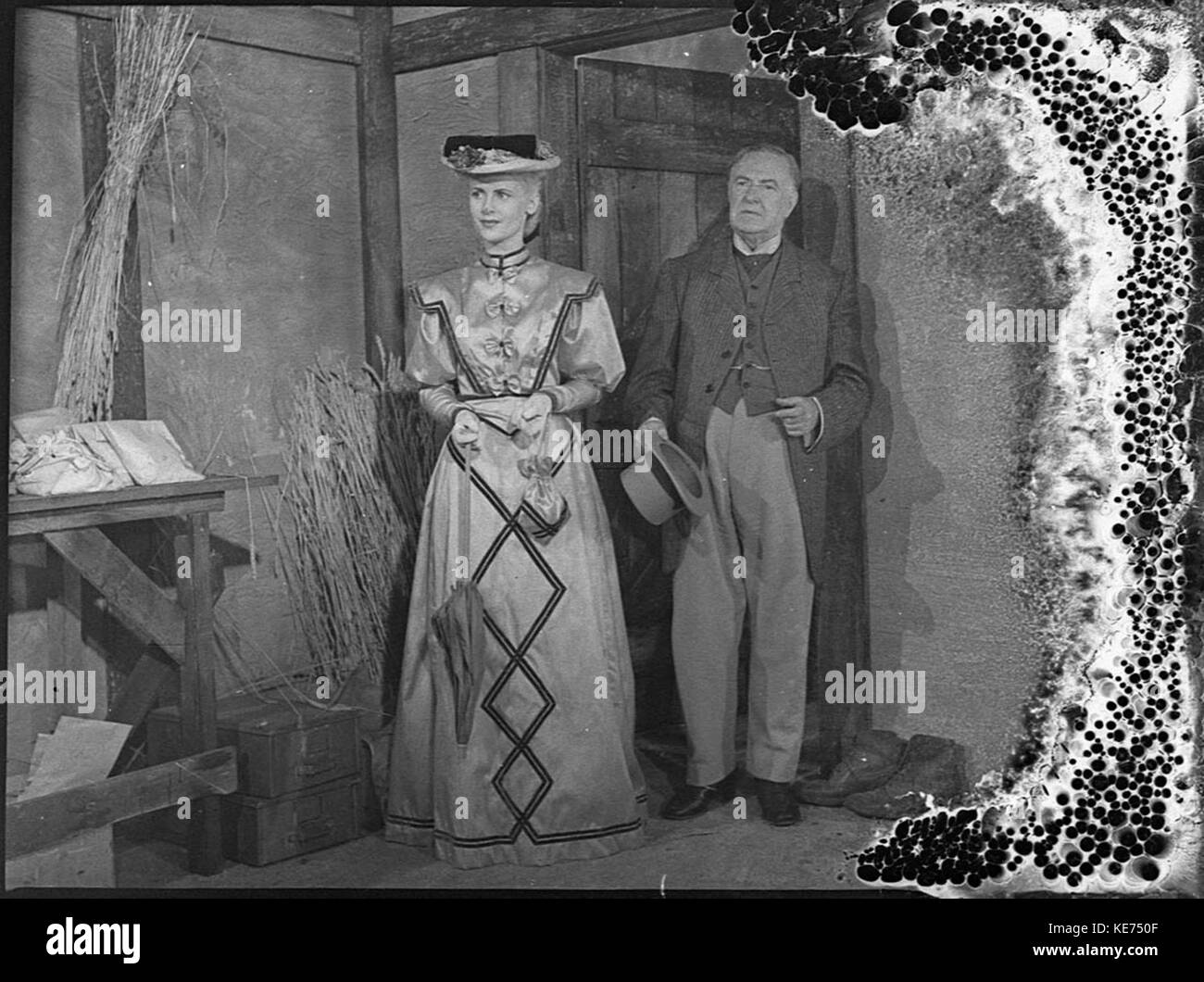 Actors filming studio Black and White Stock Photos & Images - Alamy