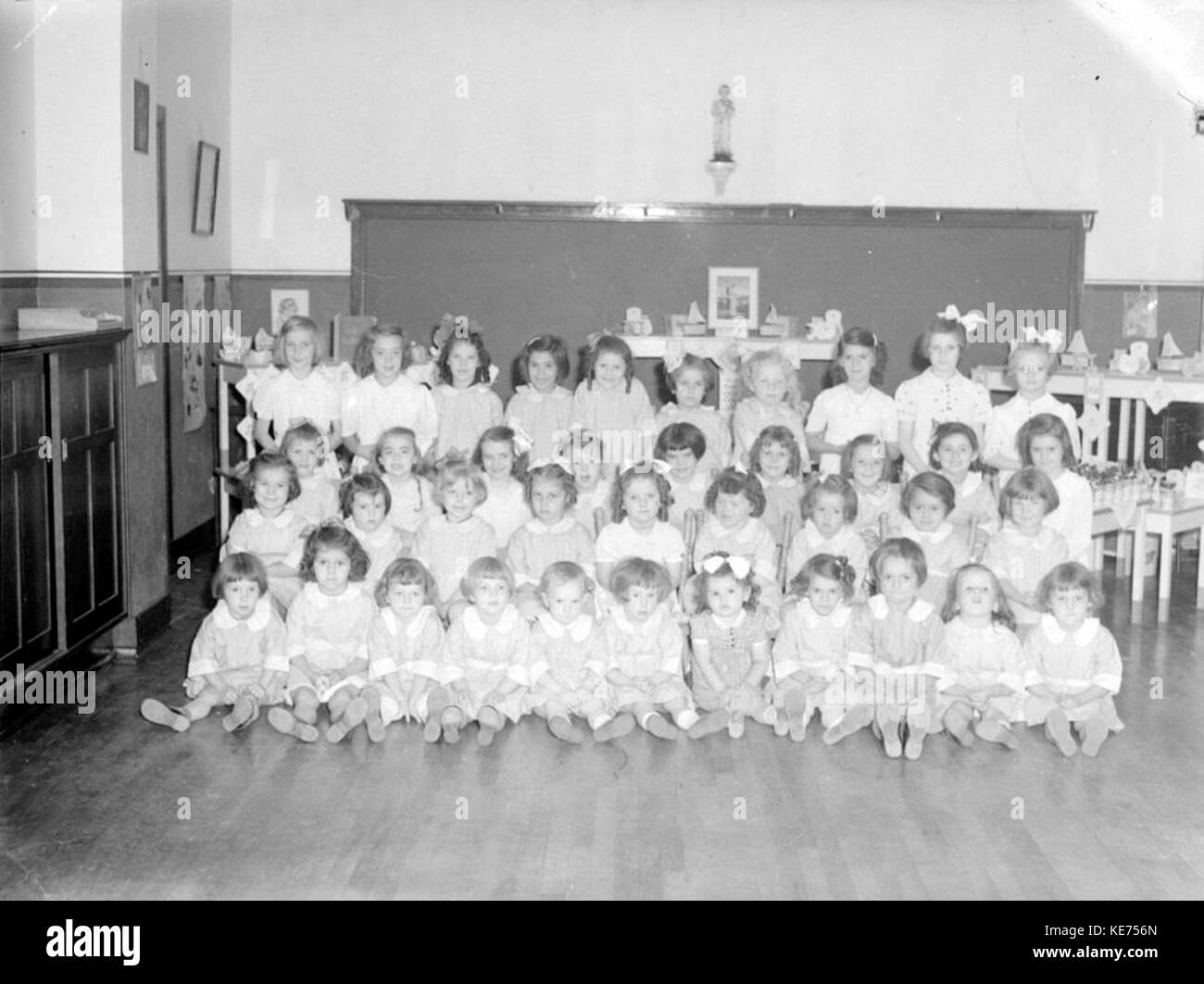 Nursery group Black and White Stock Photos & Images - Alamy