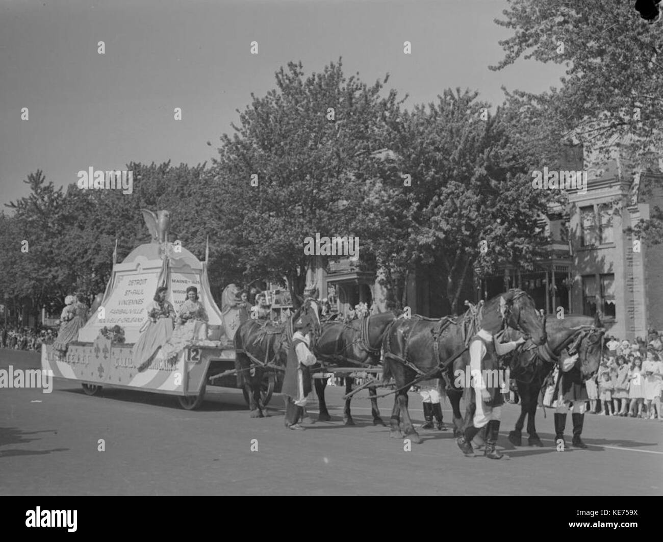 Quebec national day st jean baptiste hi-res stock photography and ...