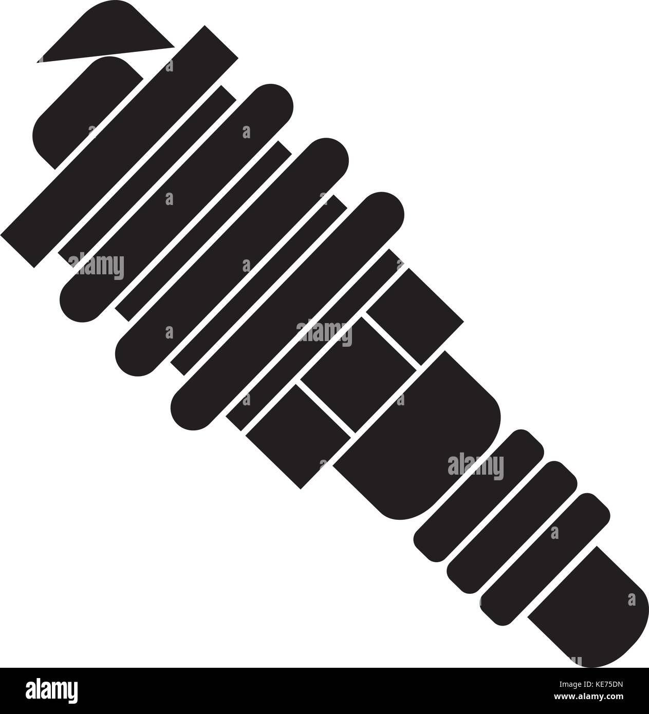 spark auto icon, vector illustration, black sign on isolated background ...