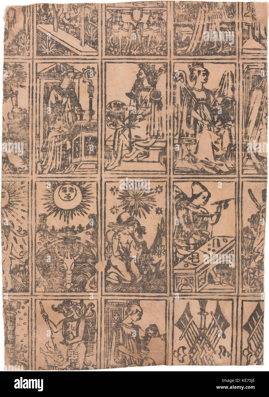 Tarot cary collection ita sheet 3s c1500 Stock Photo - Alamy