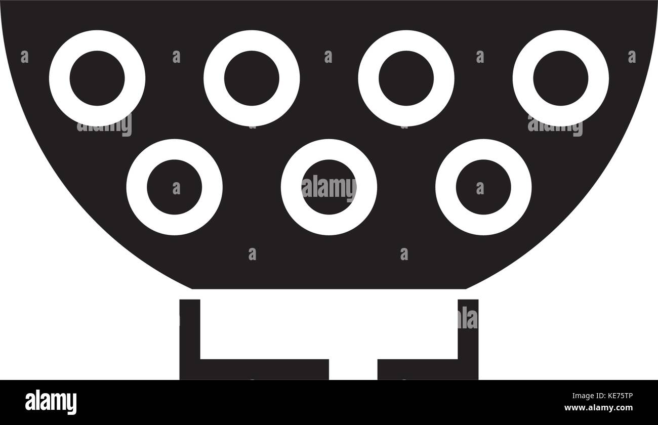 stainer icon, vector illustration, black sign on isolated background ...