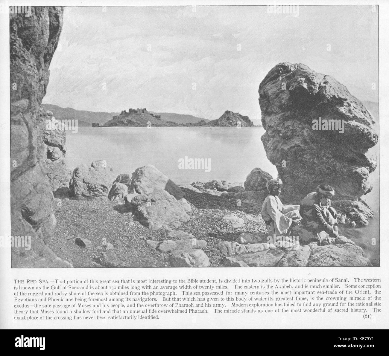 The Red Sea, 61.Holy land photographed. Daniel B. Shepp. 1894 Stock ...
