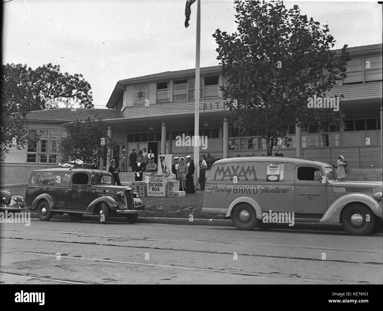 28453 2SM Tucker Box Food for Britain British Centre Stock Photo - Alamy