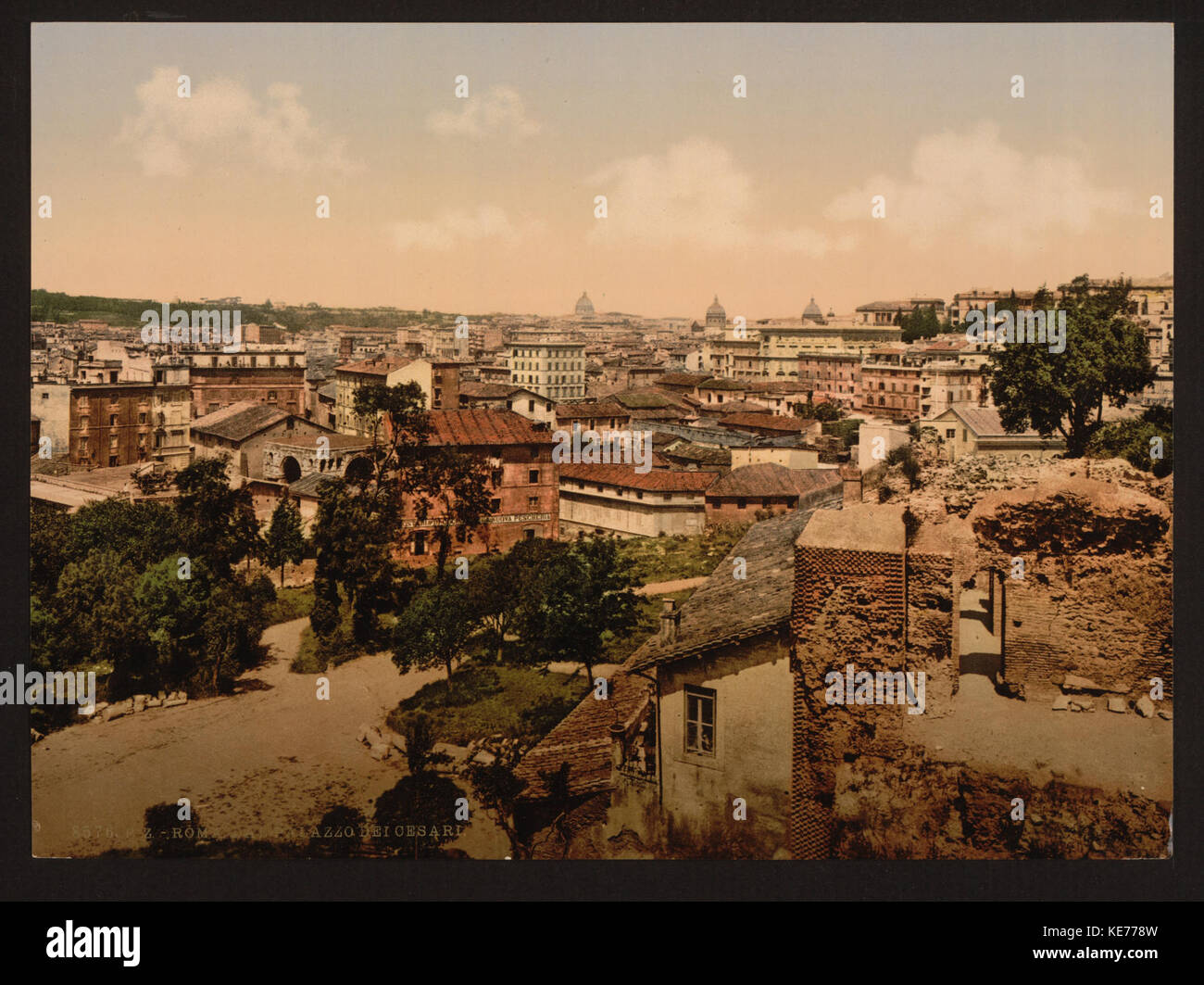 View from the Palace of the Caesars, Rome, Italy LCCN2001700955 Stock ...