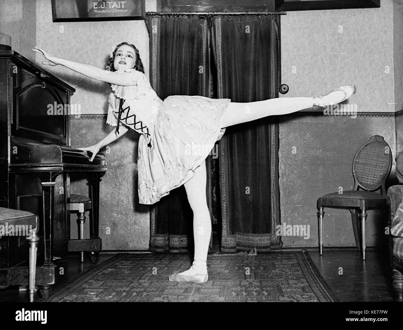 A photograph of a ballet dancer performing on stage at a JCW (Jerusalem ...