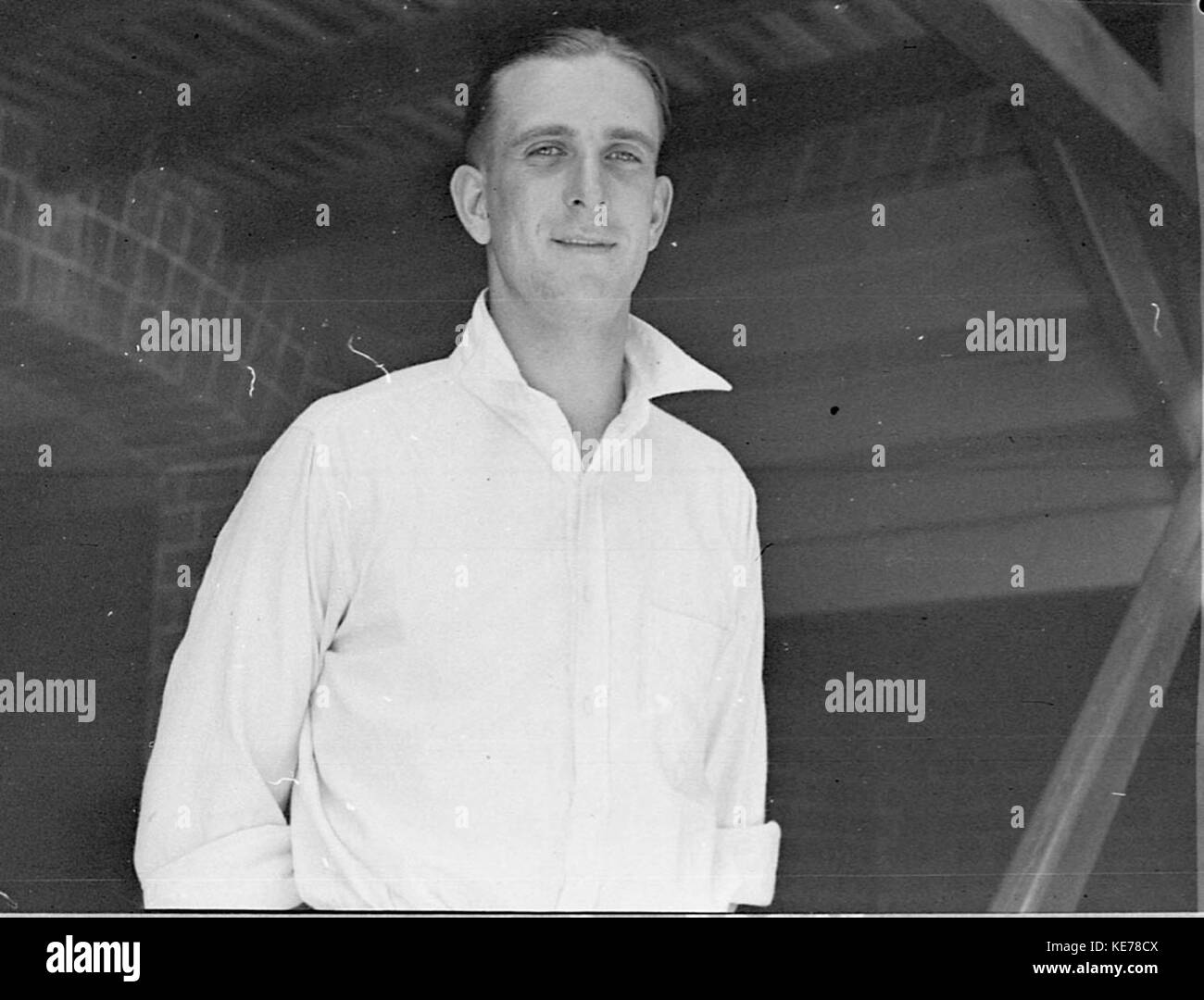 Cricket cricketer player Black and White Stock Photos & Images - Alamy