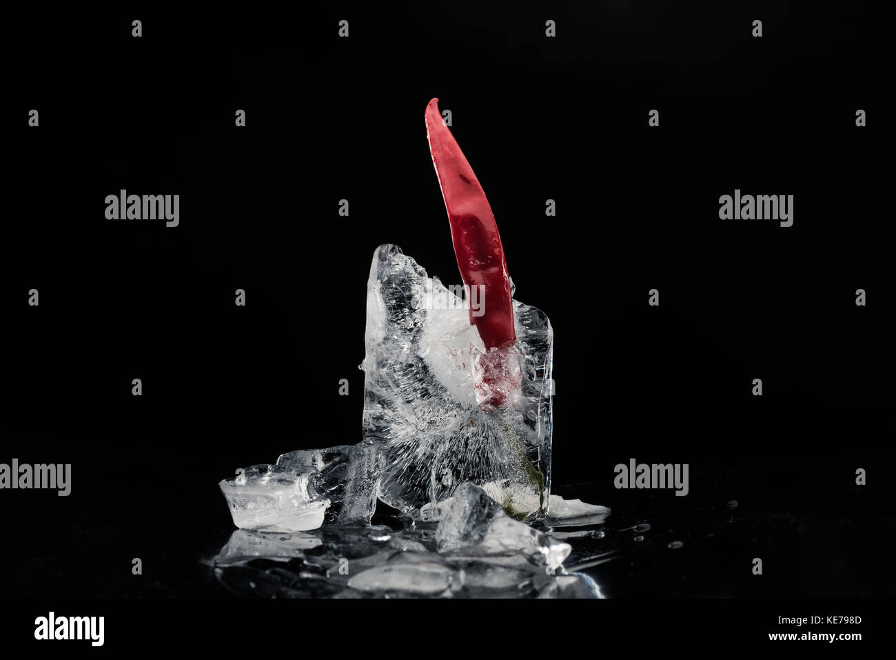 Red chili pepper ice hi-res stock photography and images - Alamy