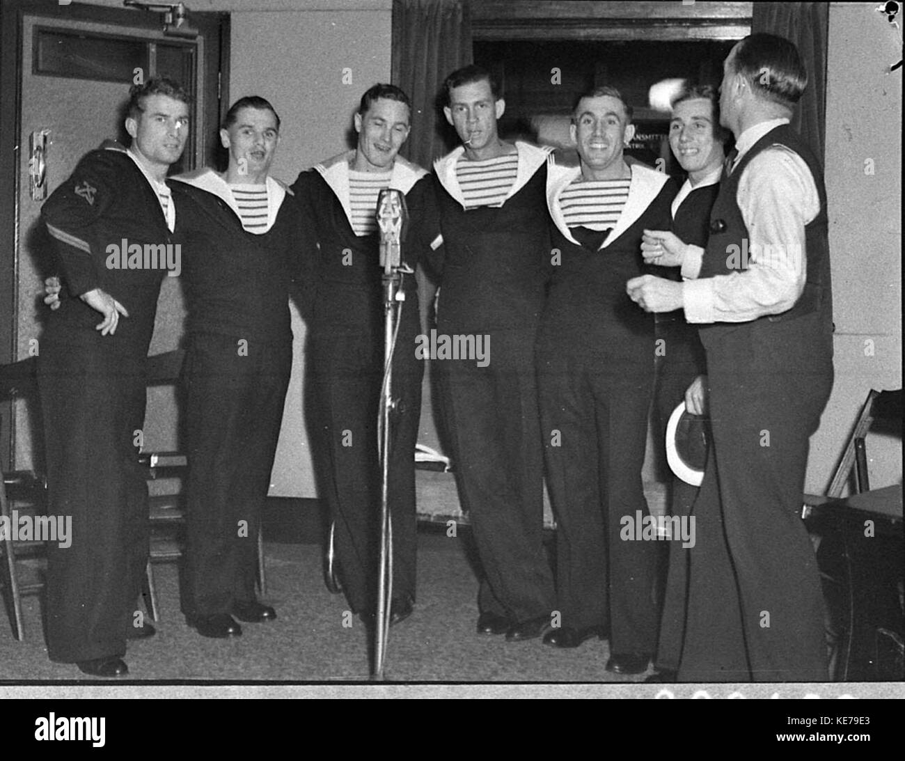 Gathering of sailors Black and White Stock Photos & Images - Alamy