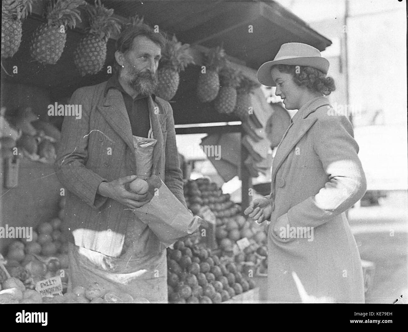 25948 Fruit barrow Stock Photo - Alamy