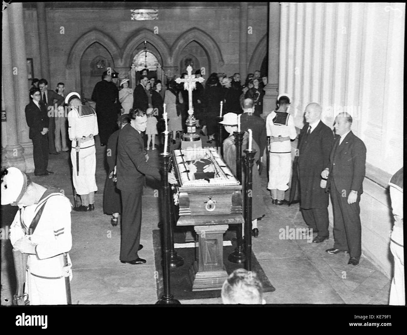 23905 Funeral of Hon JA Lyons Prime Minister of Australia Stock Photo ...
