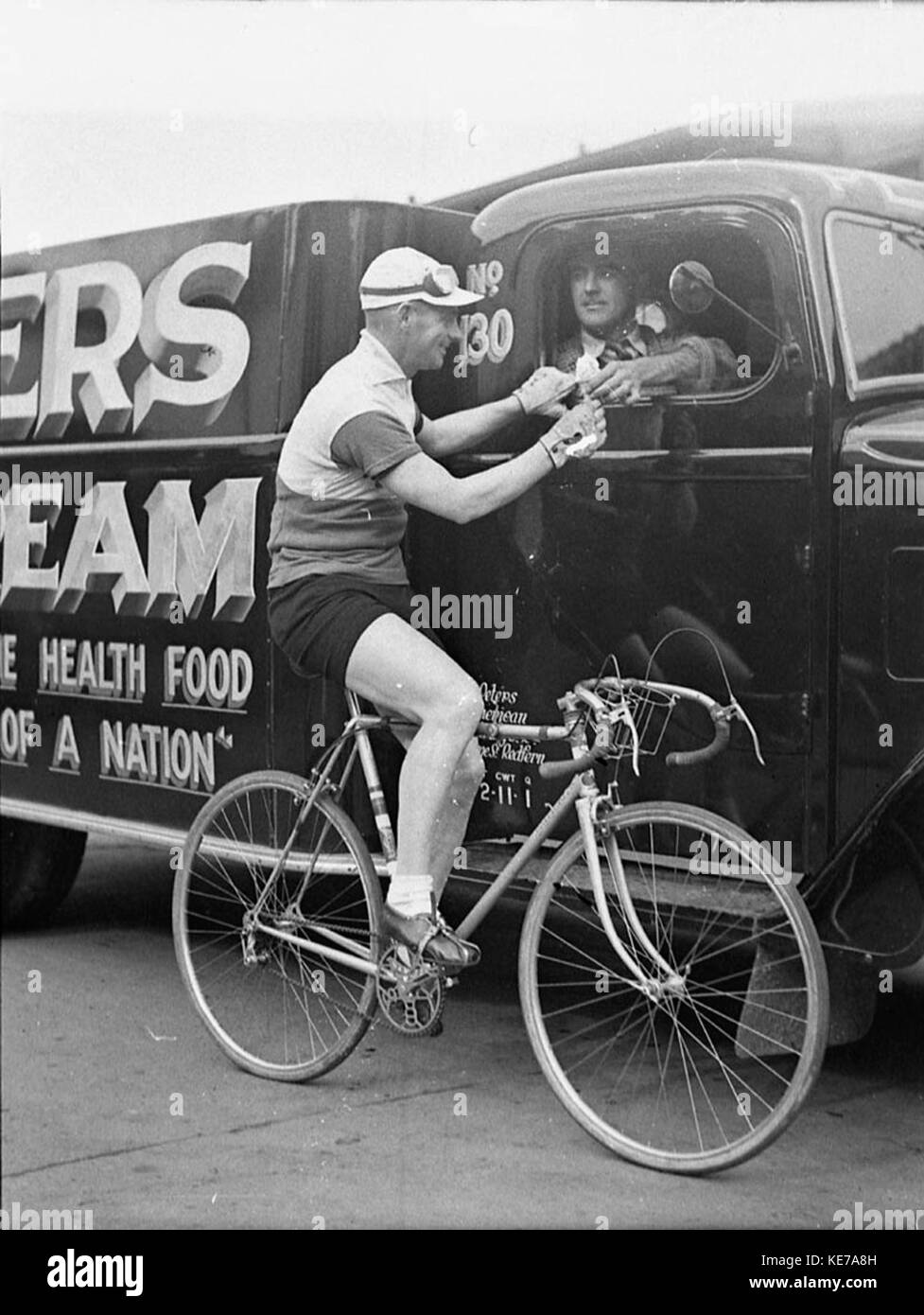 23376 Hubert Opperman at Peters Factory Redfern taken for Bruce Small ...