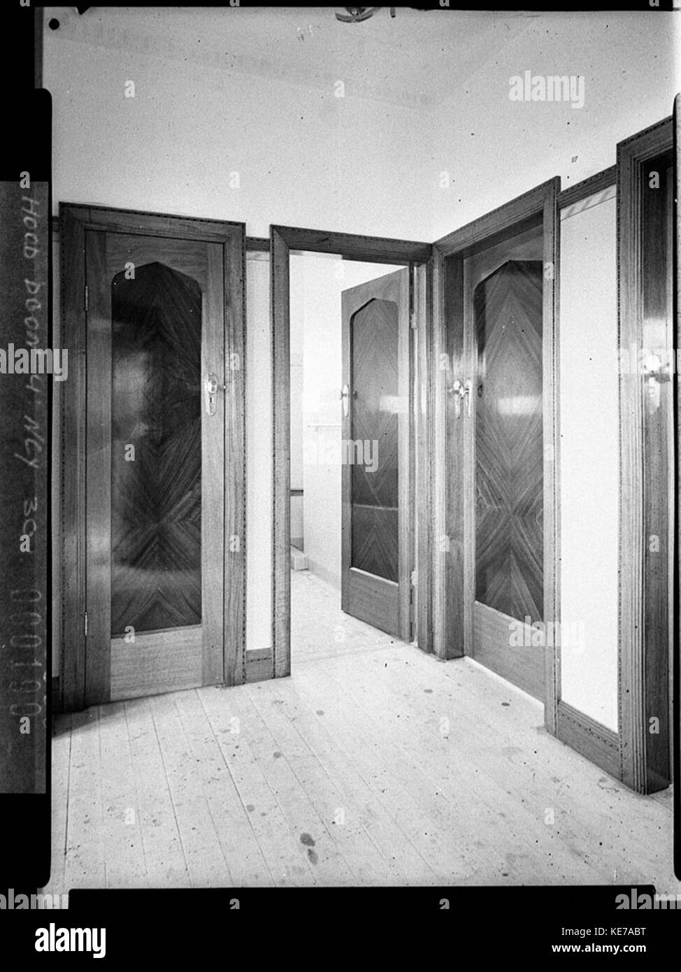 This photograph shows the interior of a cottage entrance hall located ...