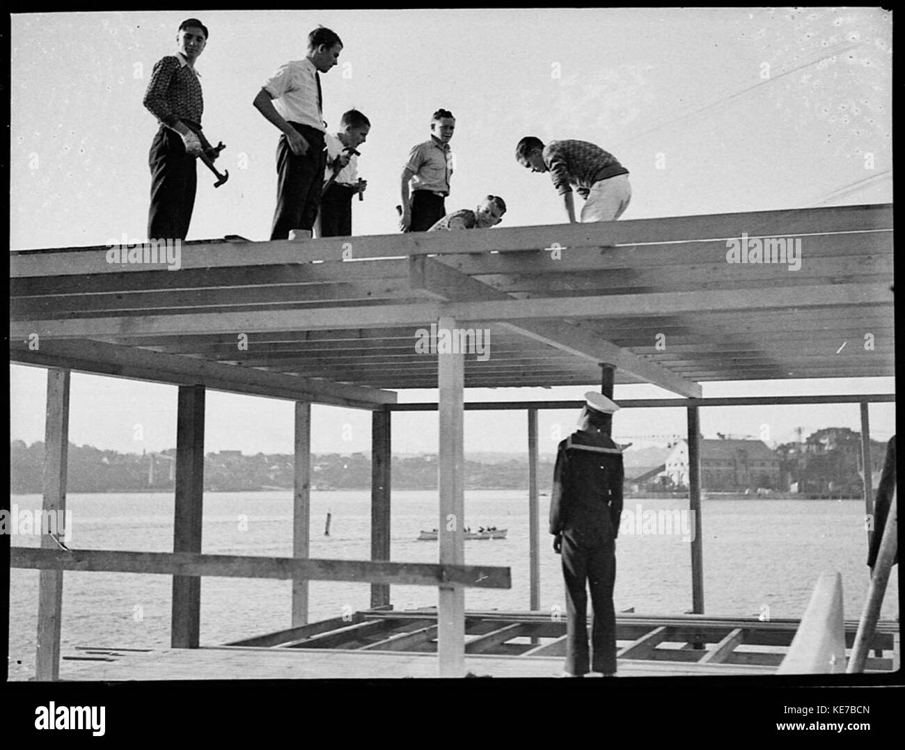 22279 Navy League cadets at Sydney Training Depot taken for Mr Len ...