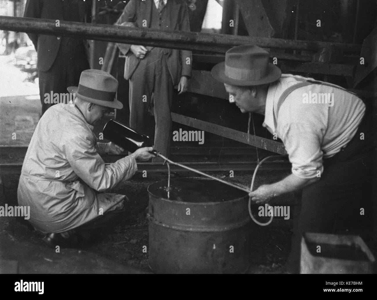 42721 Official visitors at Balmain Colliery Stock Photo - Alamy