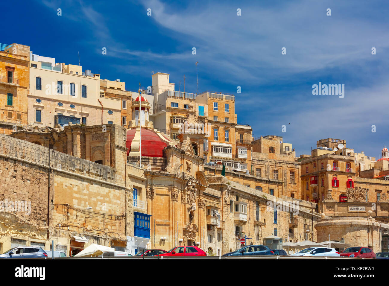 Ancient fortifications of Valletta, Malta Stock Photo - Alamy