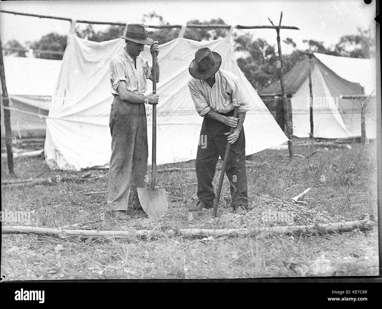 85811 Relief workers in the National Park Stock Photo - Alamy