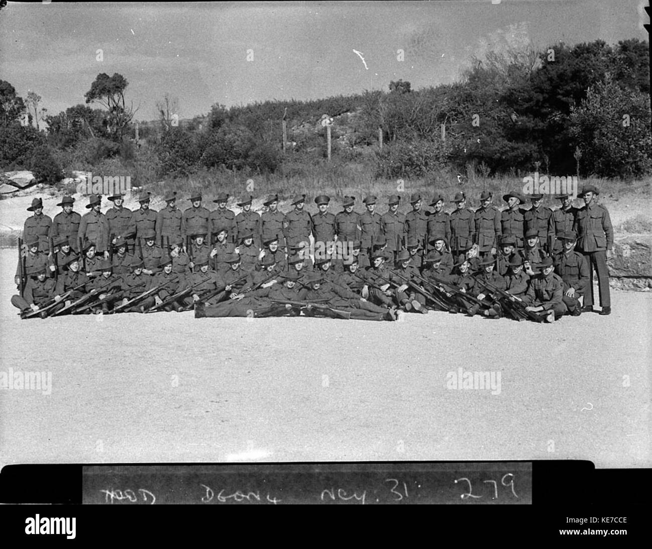This historical photograph shows the Royal Engineers constructing a ...