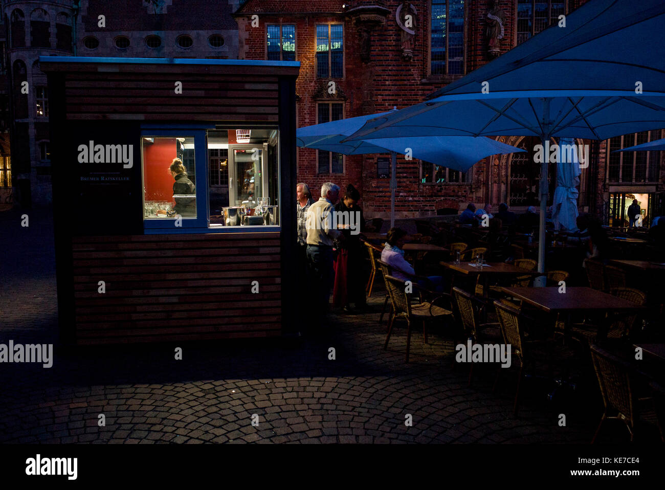 Illuminated late night cafe in germany hi-res stock photography and ...