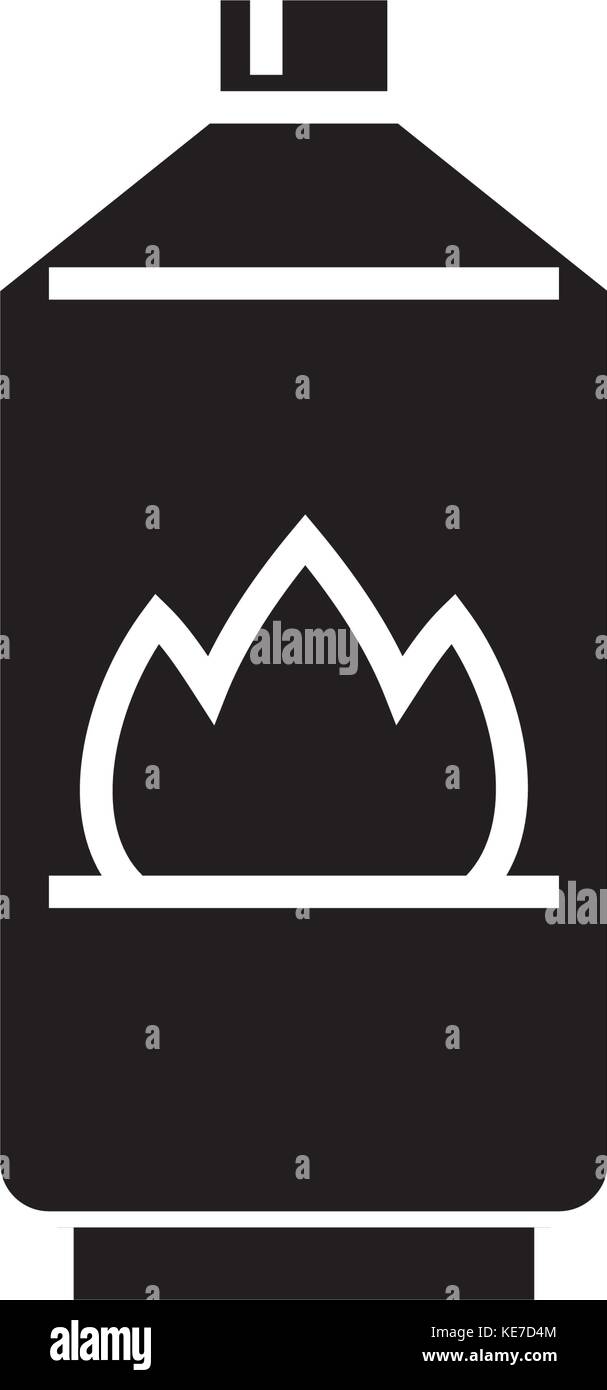 gas icon, vector illustration, black sign on isolated background Stock ...