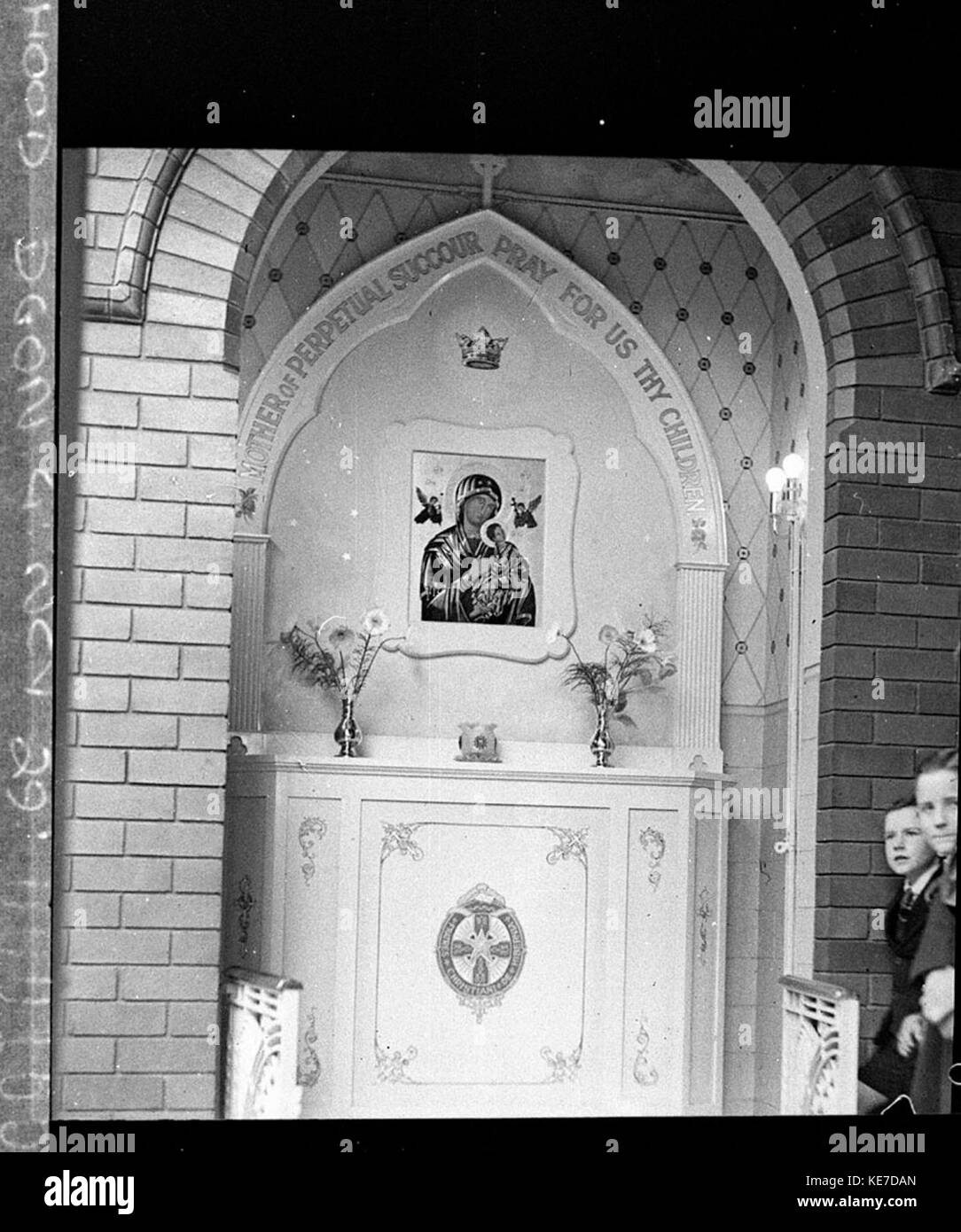 Altar of mary Black and White Stock Photos & Images - Alamy