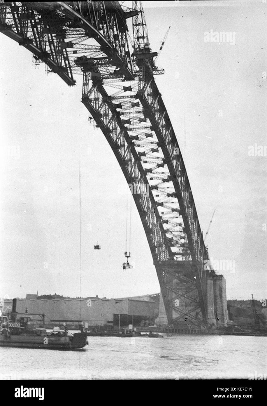 View from bridge up Black and White Stock Photos & Images - Alamy