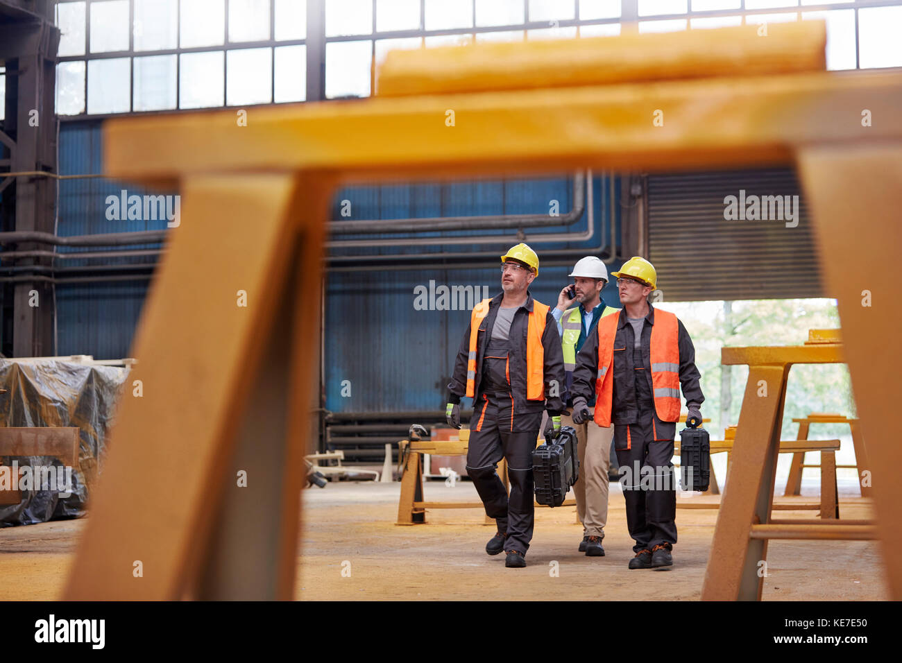 Man engineer walking in manufacturing hi-res stock photography and ...