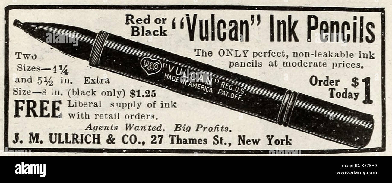 Ink pencil hi-res stock photography and images - Alamy