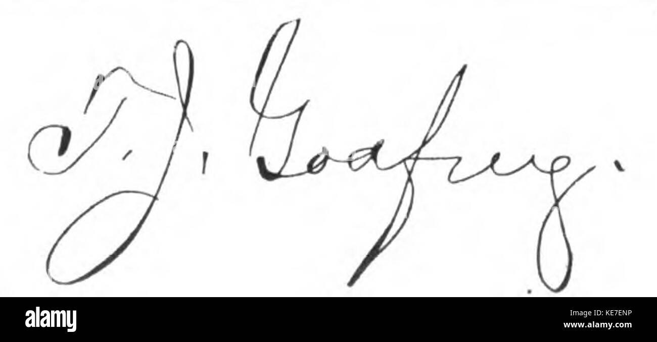 Thomas J. Godfrey signature Stock Photo - Alamy