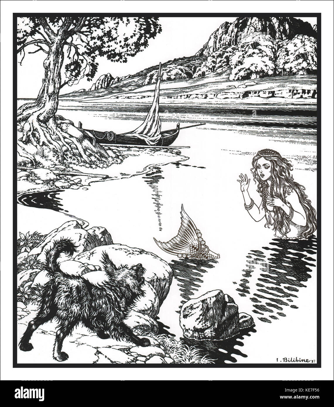 Little Mermaid (Bilibin) 03 Stock Photo - Alamy