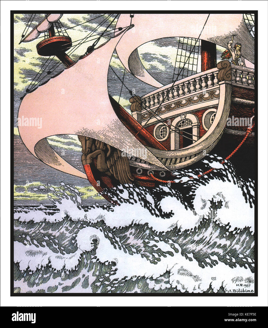 Little Mermaid (Bilibin) 09 Stock Photo - Alamy