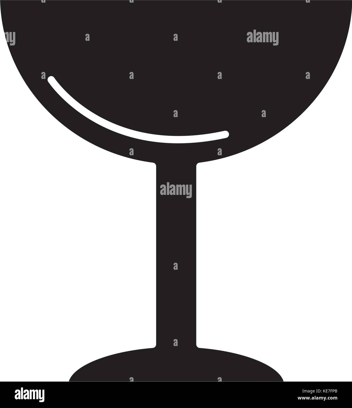 ice cream cup icon, vector illustration, black sign on isolated ...