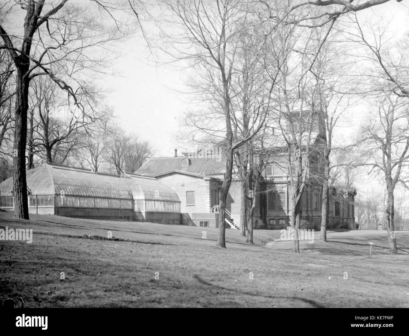A historical photograph of Ravenscrag, a prominent home, from the BAnQ ...