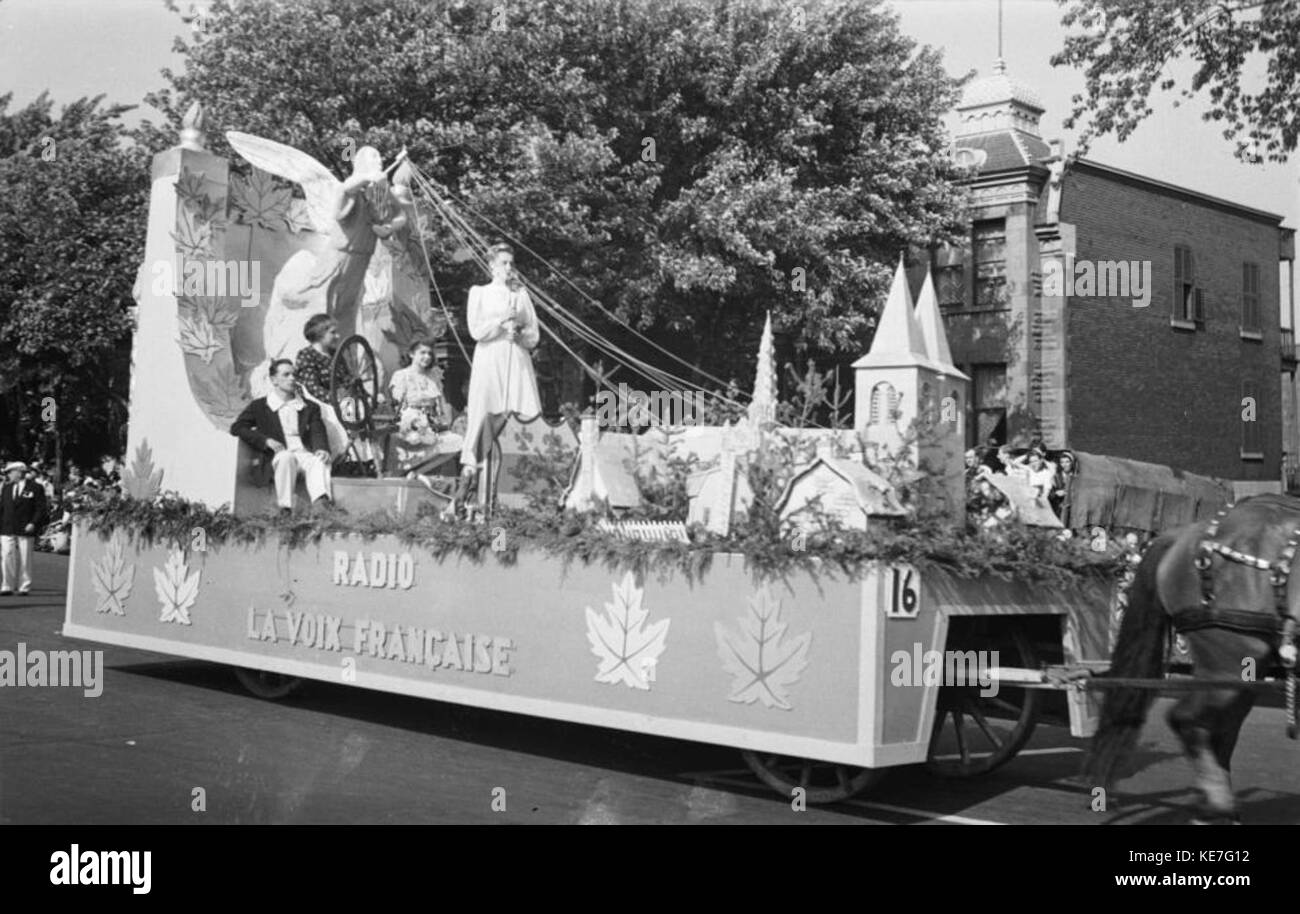 Parade. St. Jean Baptiste BAnQ P48S1P13896 Stock Photo - Alamy