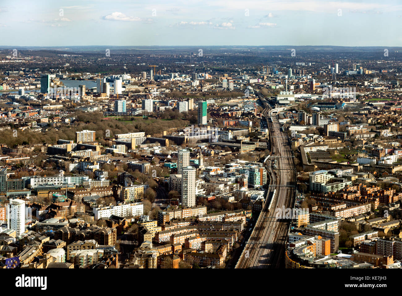 Aerial view of London's Skyline from Shard Stock Photo - Alamy
